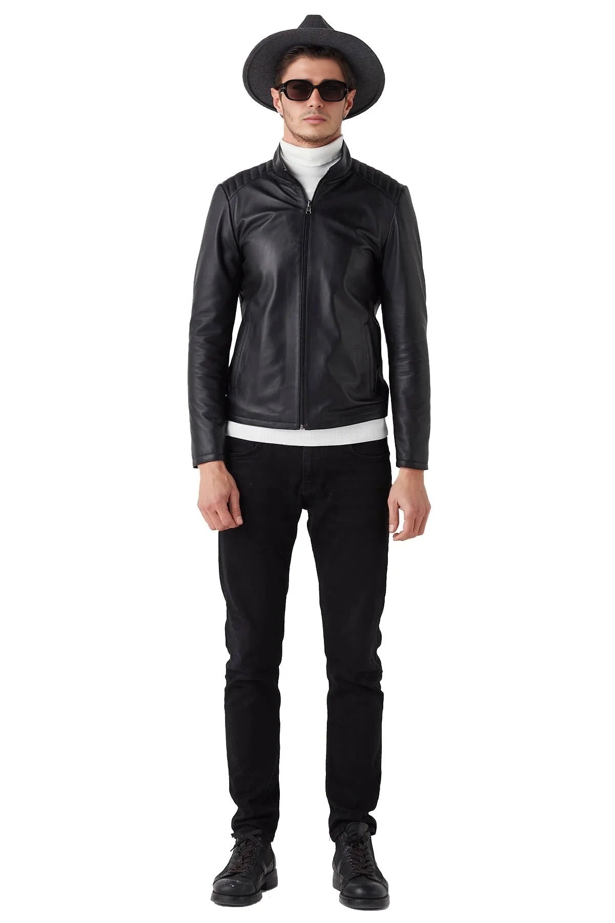 Patrick Slim Fit Leather Jacket For Men – Distressed Jackets